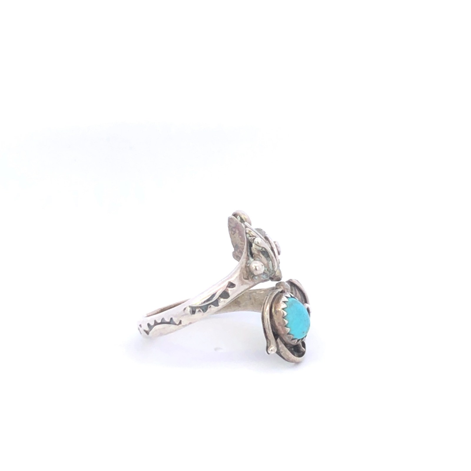 Sterling Silver Turquoise John Chavez Native American Ring, Size 9.5 ...