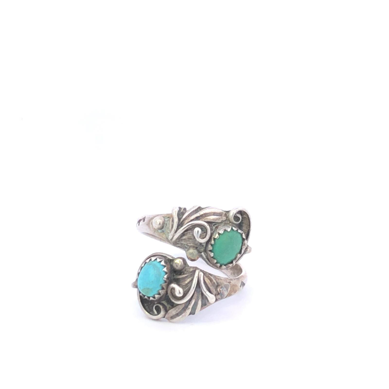 Sterling Silver Turquoise John Chavez Native American Ring, Size 9.5 ...