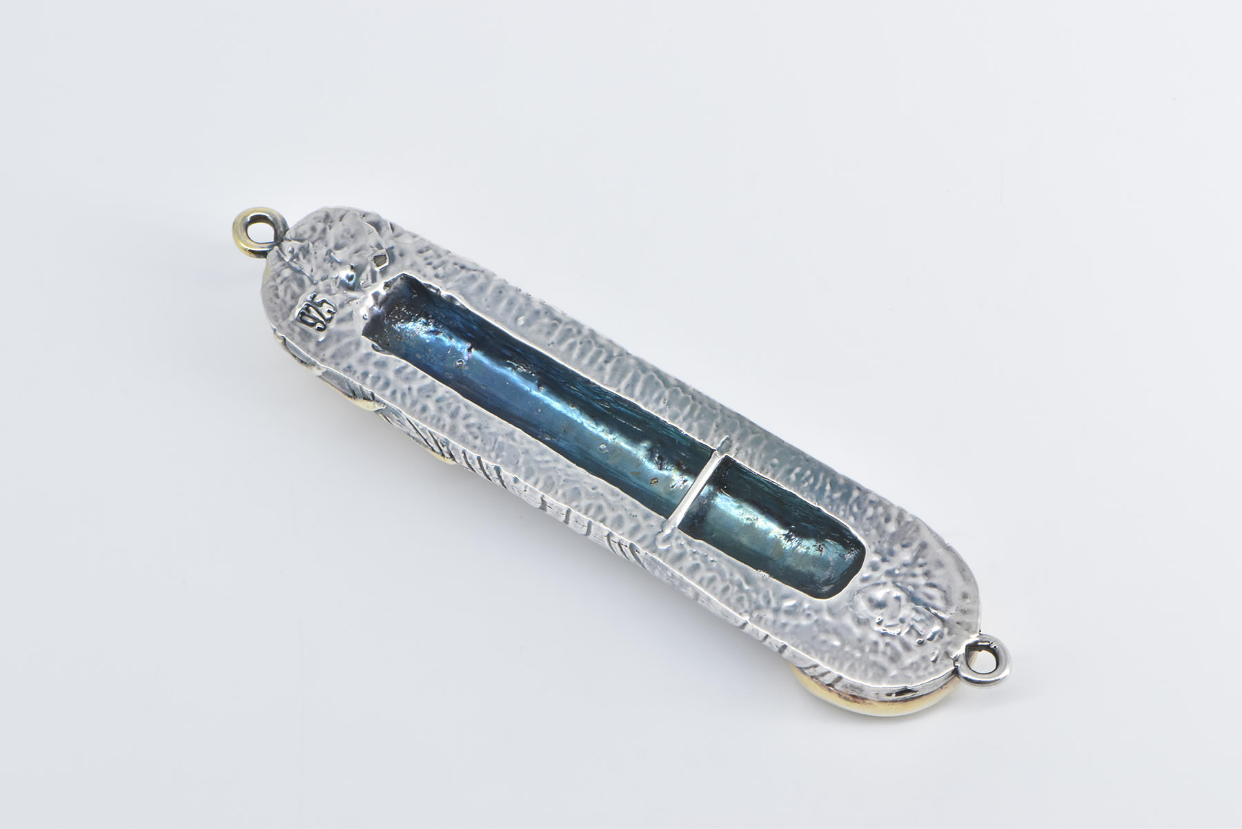 Sterling Silver Two Tone Gold Plated Mezuzah Jewish Faith | Property Room