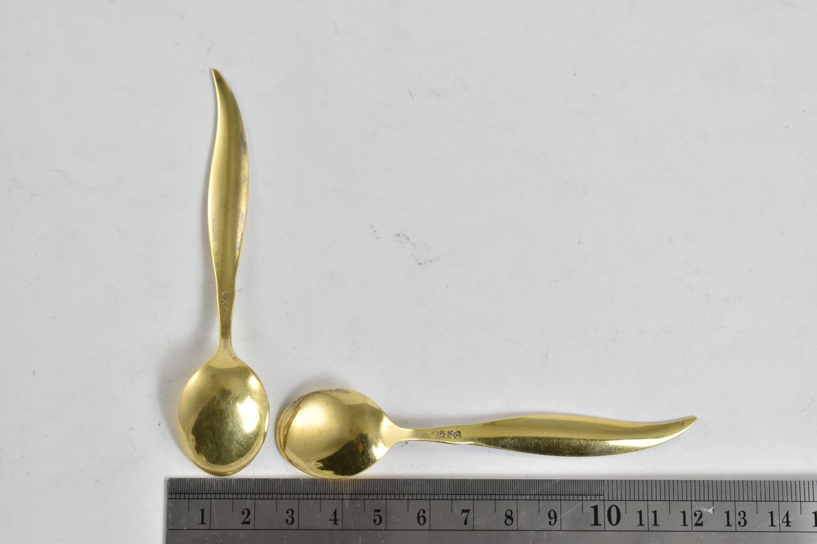 Sterling Silver Vintage Ottar Hval Guilloche Enamel Spoons Set (6pcs ...