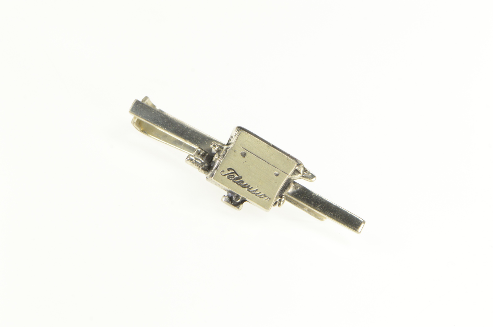 Sterling Silver Vintage Television Camera Film TV Retro Tie Bar ...