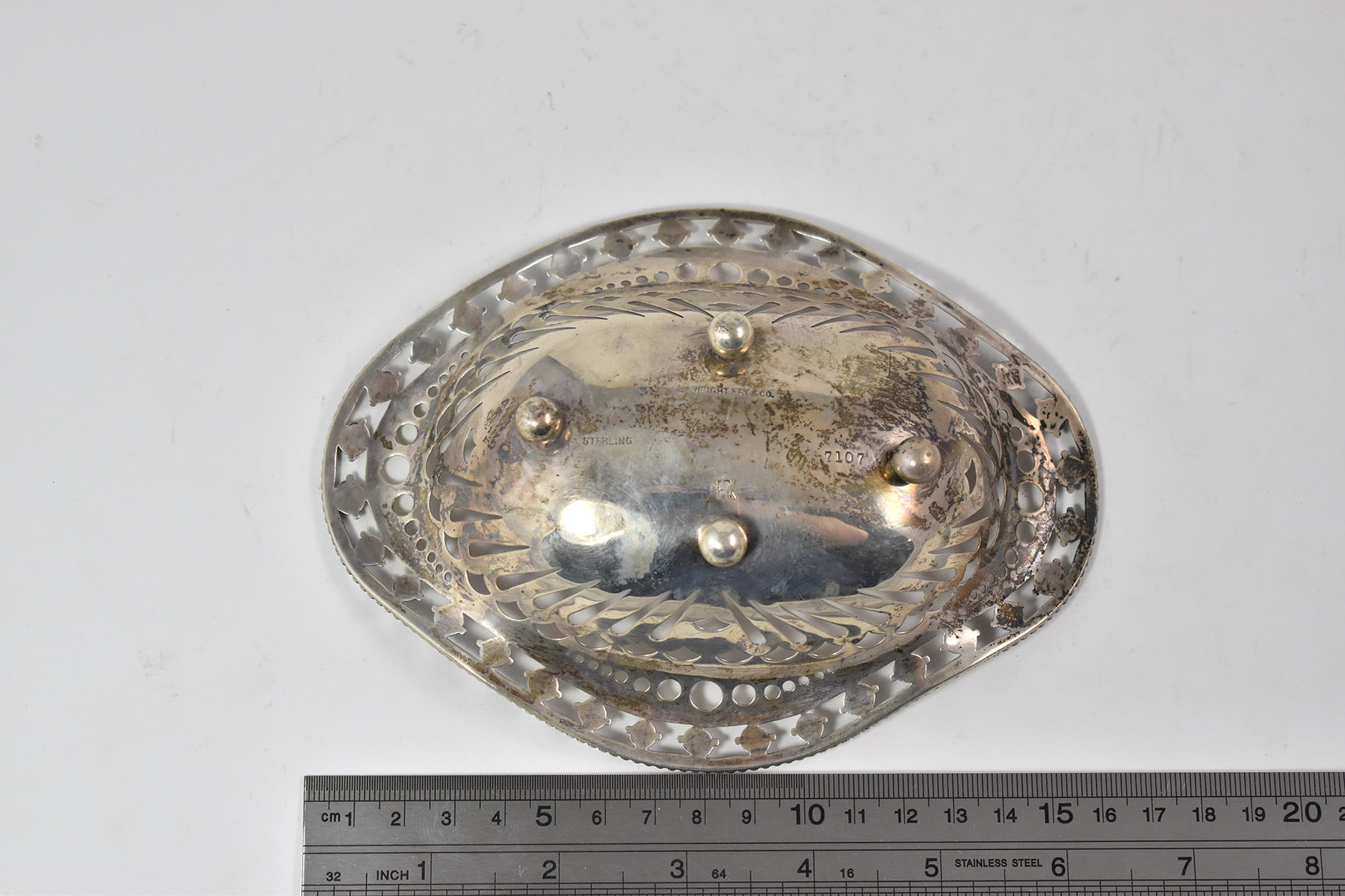 Sterling Silver Wright Kay & Co Ornate Pierced Bowl | Property Room