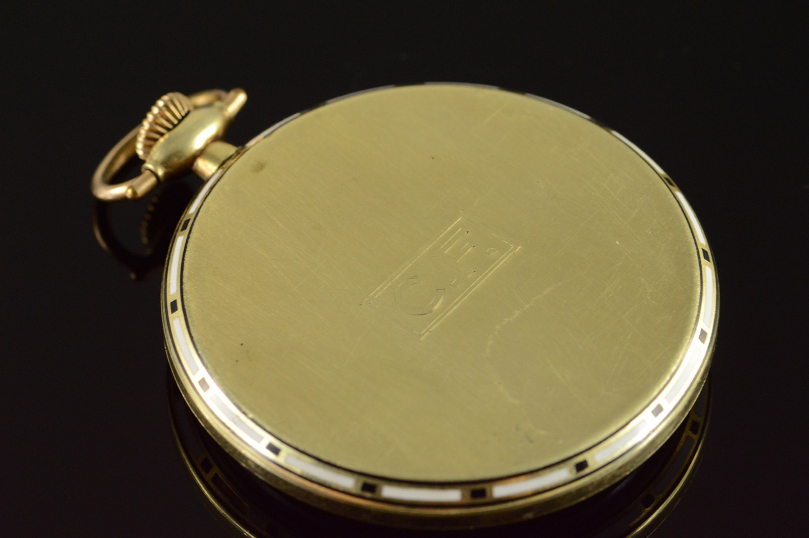 Tissot Made T. Kirkpatrick 17 Jewel 1921 Enamel Pocket Watch | Property ...