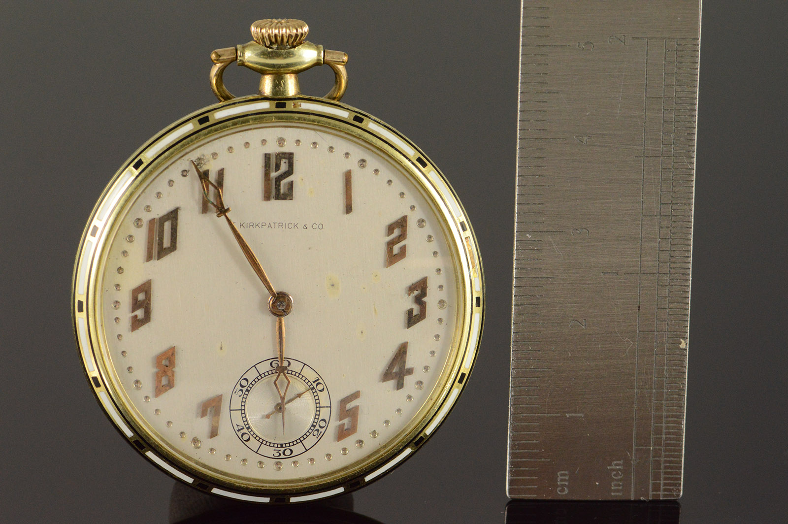 Tissot Made T. Kirkpatrick 17 Jewel 1921 Enamel Pocket Watch | Property ...