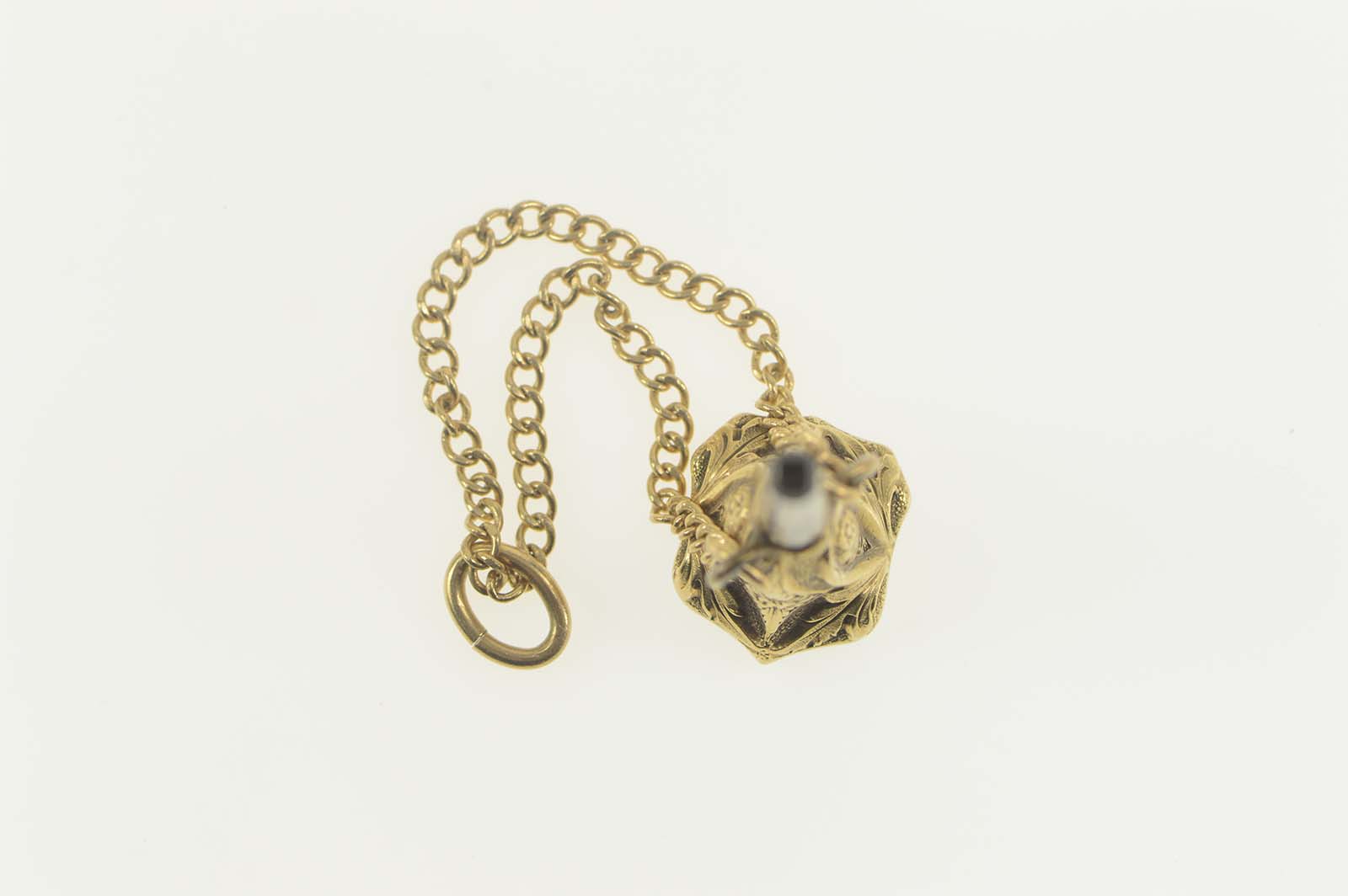 Victorian Mother of Pearl Shield Scroll Key Watch Fob | Property Room