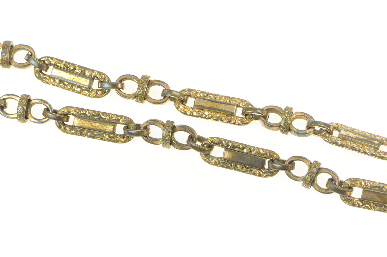 Victorian Ornate Scroll Steampunk Chain Pocket Watch Fob | Property Room