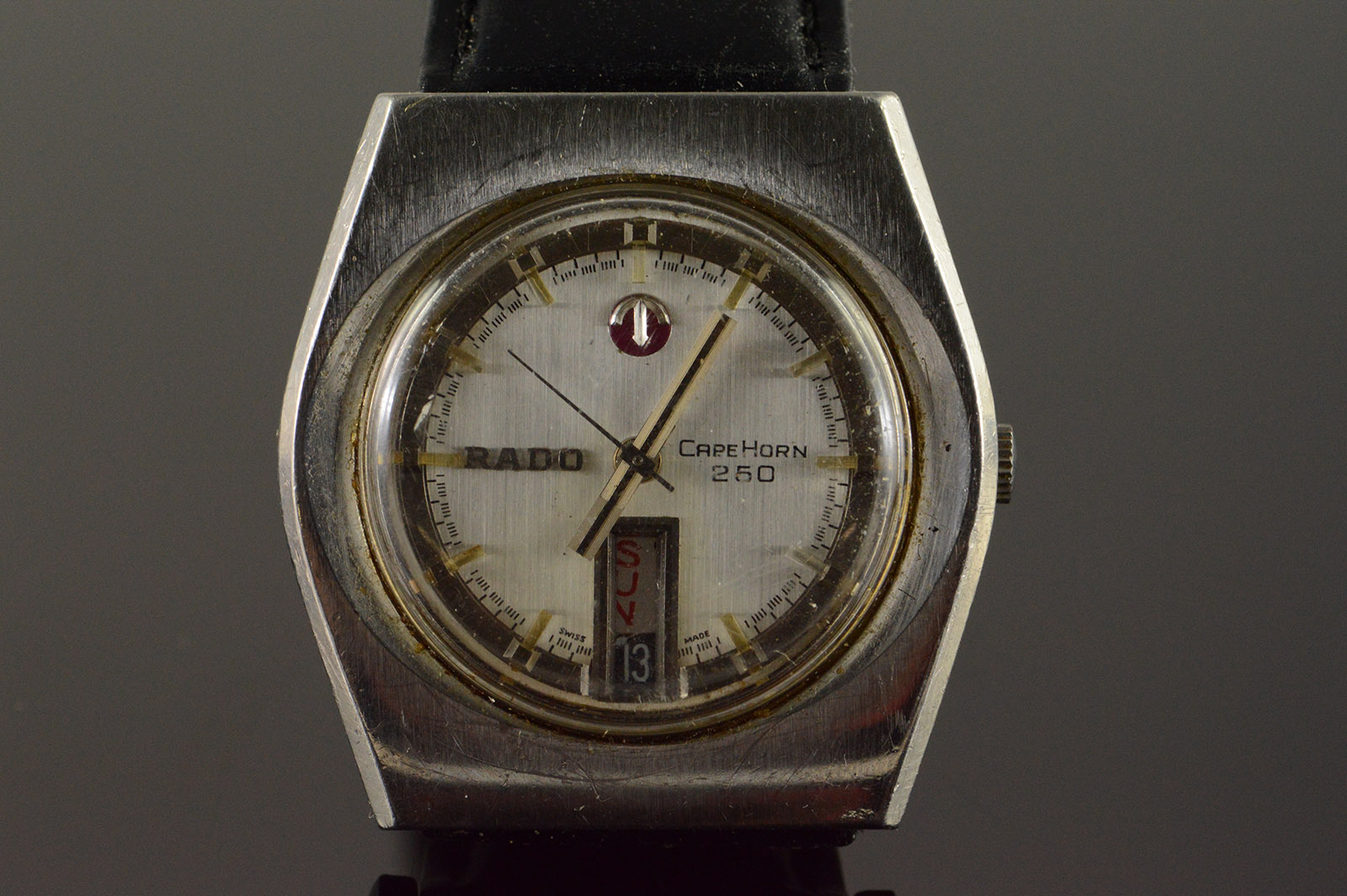 Vintage Rado Cape Horn 250 Retro Swiss Made Vertical Day Date Automatic ...