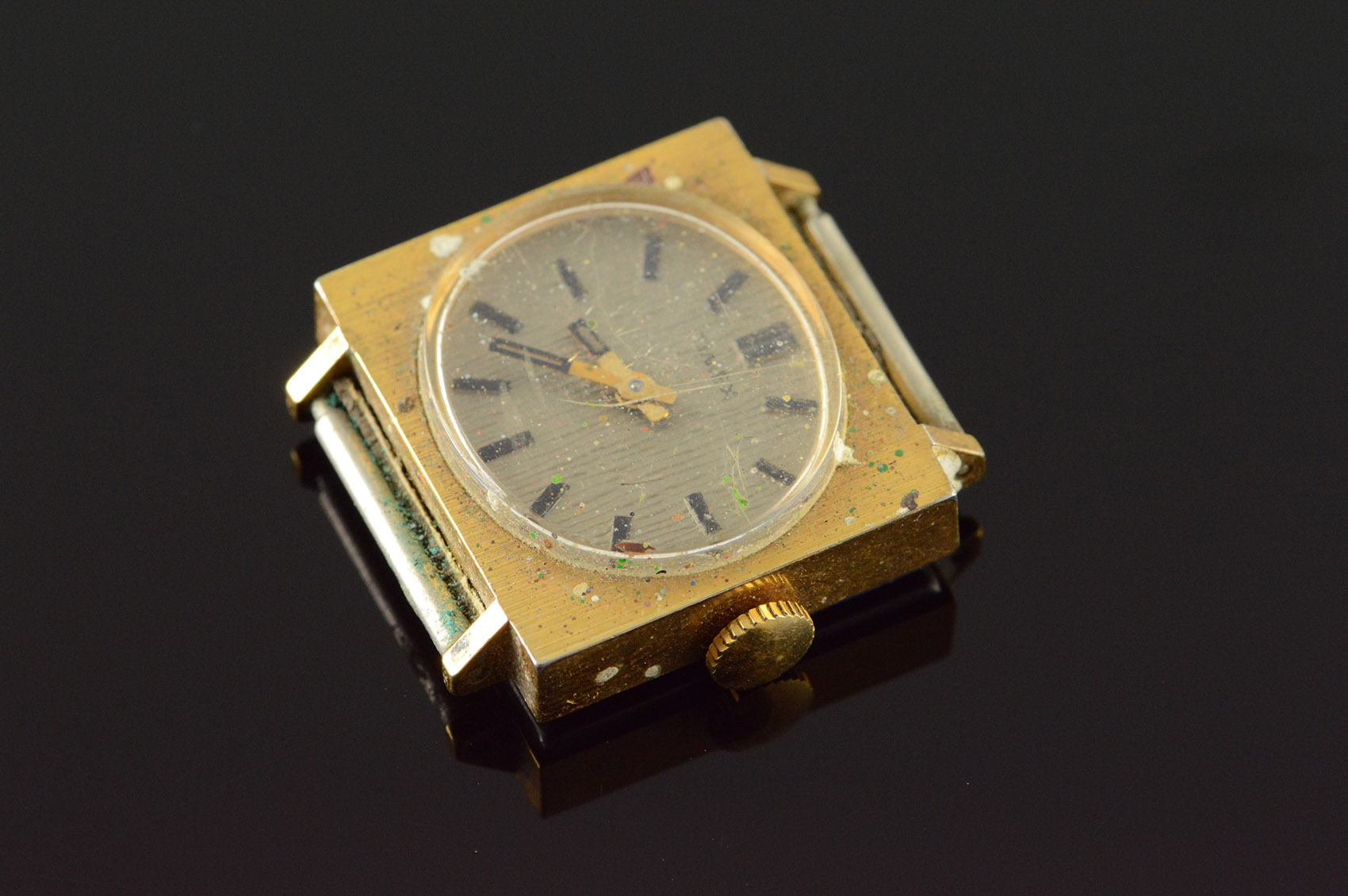 Vintage Timex Rectangle Wrist Watch - Men's | Property Room