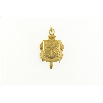 10K FBI Federal Bureau of Investigation Seal Lapel Yellow Gold Pin ...