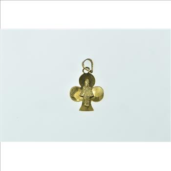 10K Pope Clover Vintage Vatican Catholic Yellow Gold Charm/Pendant ...