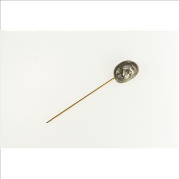 10K Repousse Coin Face Mercury Dime Yellow Gold Stick Pin | Property Room