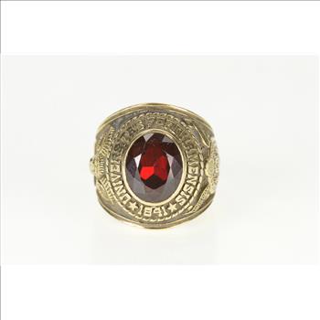 10K Universitas Fordhamensis 1977 New York Class Yellow Gold Ring, Size ...