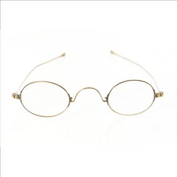 10K Victorian Bifocals Antique Glasses Yellow Gold | Property Room