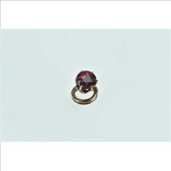 10K Victorian Syn. Ruby Shirt Stud Spiral Collar Button Yellow Gold ...