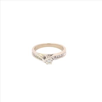 10K Vintage Diamond Classic Promise Yellow Gold Ring, Size 5 | Property ...
