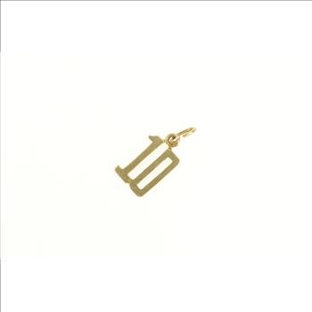 14K # 10 Number Ten Lucky Cut Out Vintage Yellow Gold Charm/Pendant ...