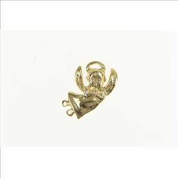 14K 1960's Guardian Angel Protection Symbol Yellow Gold Charm/Pendant ...