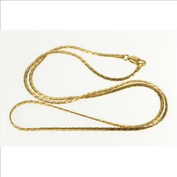 14K 1.9mm Fancy Twist Pressed Rope Chain Yellow Gold Necklace 19.75 ...