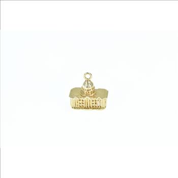 14K 3D Capitol Building Washington DC Yellow Gold Charm/Pendant ...