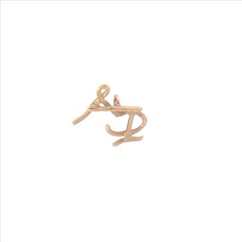 14K Alpha Phi Greek Letter Freeform Yellow Gold Charm/Pendant ...