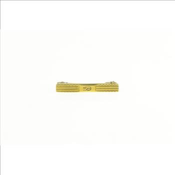 14K Art Deco B Cursive Monogram Square Bar Yellow Gold Pin/Brooch ...