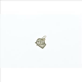 14K Best Friend Half Heart Love Symbol Yellow Gold Charm/Pendant ...