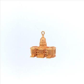 14K Capitol Building Washington DC Stanhope Yellow Gold Charm/Pendant ...