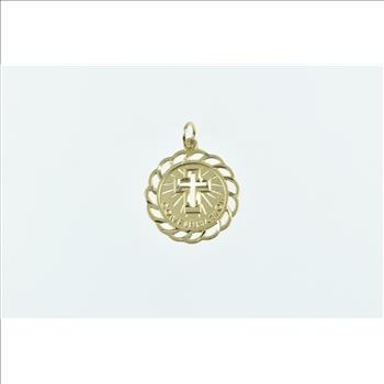14K Confirmation Catholic Christian Faith Yellow Gold Charm/Pendant ...