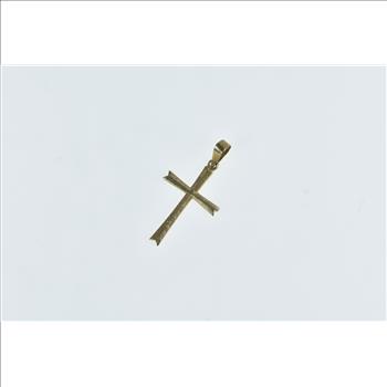14K Cross Christian Faith Symbol Dangle Yellow Gold Charm/Pendant ...