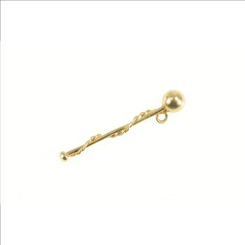 14K Marching Band Baton Twirler 3D Yellow Gold Charm/Pendant | Property ...