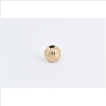 14K Pandora Floral Lucerne Retired Clip Ball Yellow Gold Charm/Pendant ...