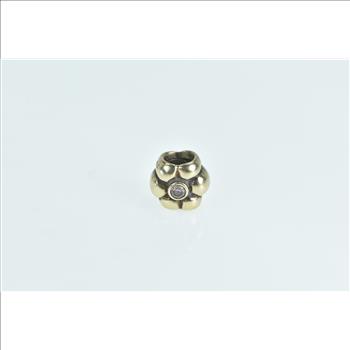 14K Pandora Flower Pink CZ Retired Rare Yellow Gold Charm/Pendant ...