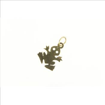 14K Stylized Frog Cut Out Toad Animal Yellow Gold Charm/Pendant ...