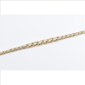 14K Tiffany & Co Byzantine Link Braid Chain Yellow Gold Necklace 16.25 ...
