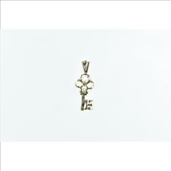 14K Vintage Skeleton Key Trust Loyalty Symbol Yellow Gold Charm/Pendant ...