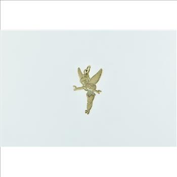 14K Walt Disney Productions Tinkerbell Pixie Yellow Gold Charm/Pendant ...
