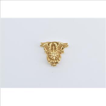 14K WWII USNA United States Naval Academy Lapel Yellow Gold Pin/Brooch ...