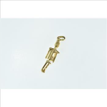 18K Articulated Puppet Pinocchio Marionette Yellow Gold Charm/Pendant ...