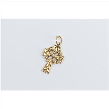 9K Celtic Cross Irish Faith Symbol Yellow Gold Charm/Pendant | Property ...