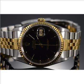 Black Face Oyster Perpetual Datejust 18K 16233 | Property Room