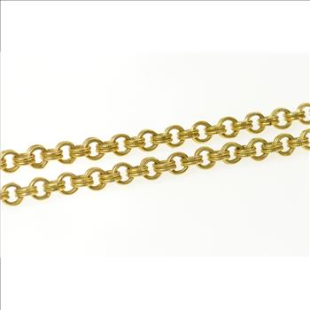 Gold Filled 5.5mm Retro Doubled Rolo Link Fancy Chain Necklace 27.25 ...