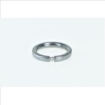 Platinum Modern Pressure Set Diamond Engagement Ring, Size 5.75 ...