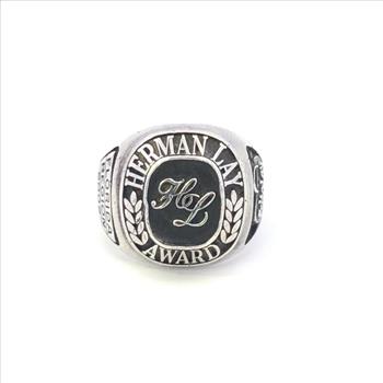 Sterling Silver 2002 Herman Lay Award Florida Lays Chips Ring, Size 12 ...