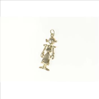 Sterling Silver 3D Articulated Olive Oyl Popeye Puppet Charm/Pendant ...