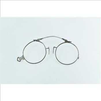 Sterling Silver Art Deco Elaborate Glasses Frames Bifocals | Property Room