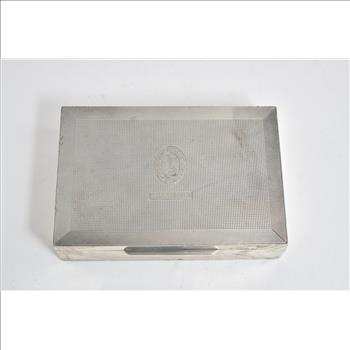 Sterling Silver Centennial Yule Family Crest Wood Lined Box | Property Room