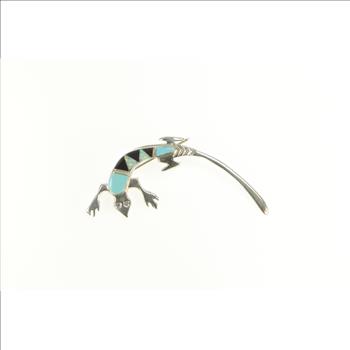 Sterling Silver Melissa Yazzie Navajo Native American Lizard Pin/Brooch ...