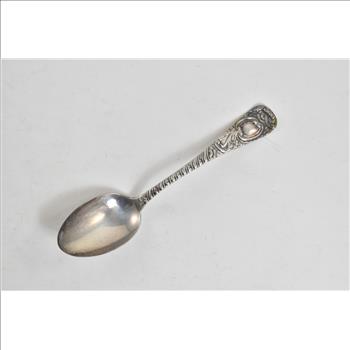 Sterling Silver Ornate Early 1900's Elaborate Tea Spoon | Property Room