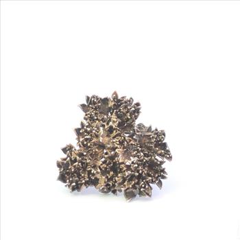 Sterling Silver Ornate Vintage Floral Textured Cluster Denmark Pin ...