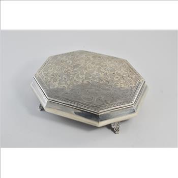 Sterling Silver Peruvian Plata Villa Ornate Scroll Trinket Box ...